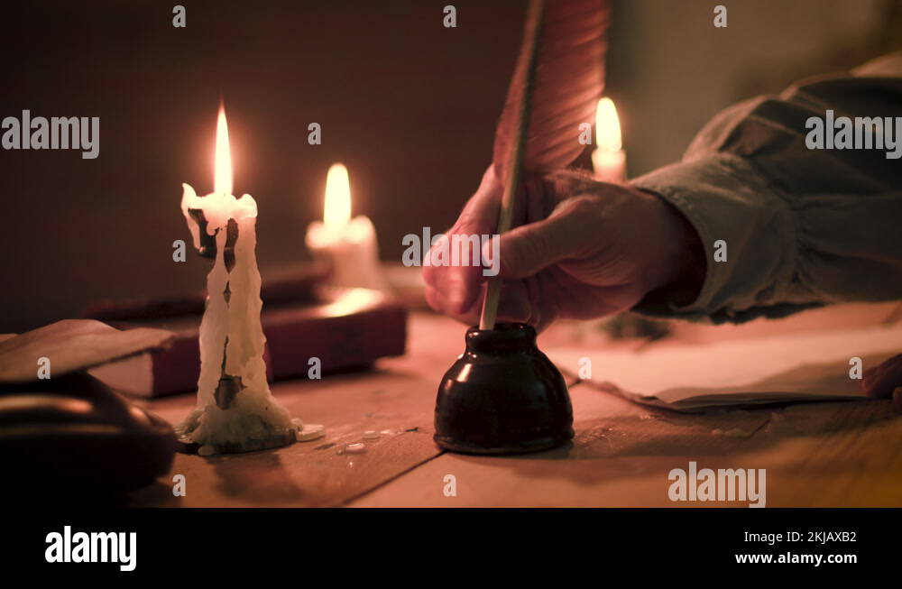 Writing desk candle light Stock Videos & Footage - HD and 4K Video ...