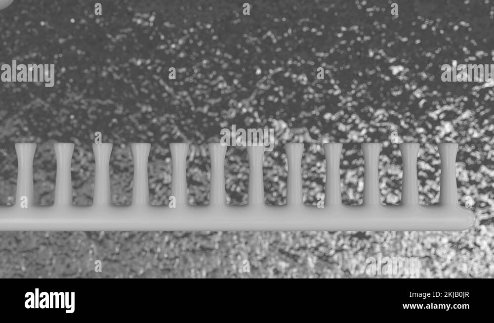 3d animation of dna replication process. Replication produces two ...