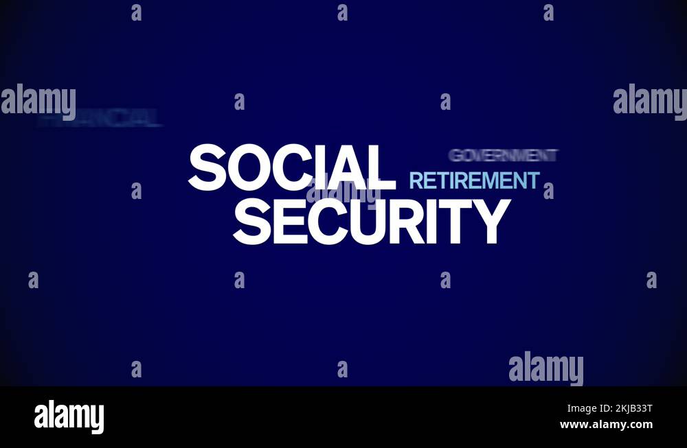 4k Social Security Animated Word Cloud,Text Design Animation Kinetic ...