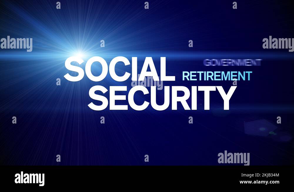 4k Social Security Animated Word Cloud,Text Design Animation Kinetic ...
