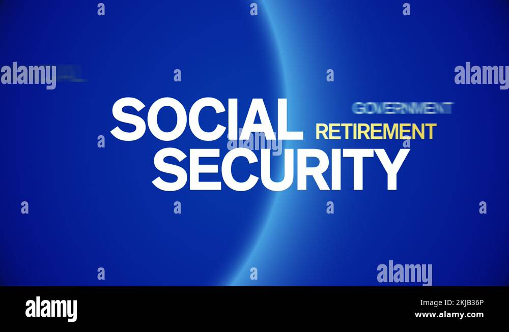 4k Social Security Animated Word Cloud,Text Design Animation Kinetic ...