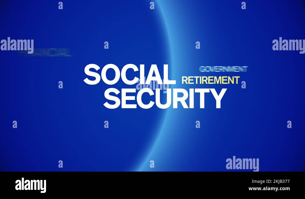 4k Social Security Animated Word Cloud,Text Design Animation Kinetic ...