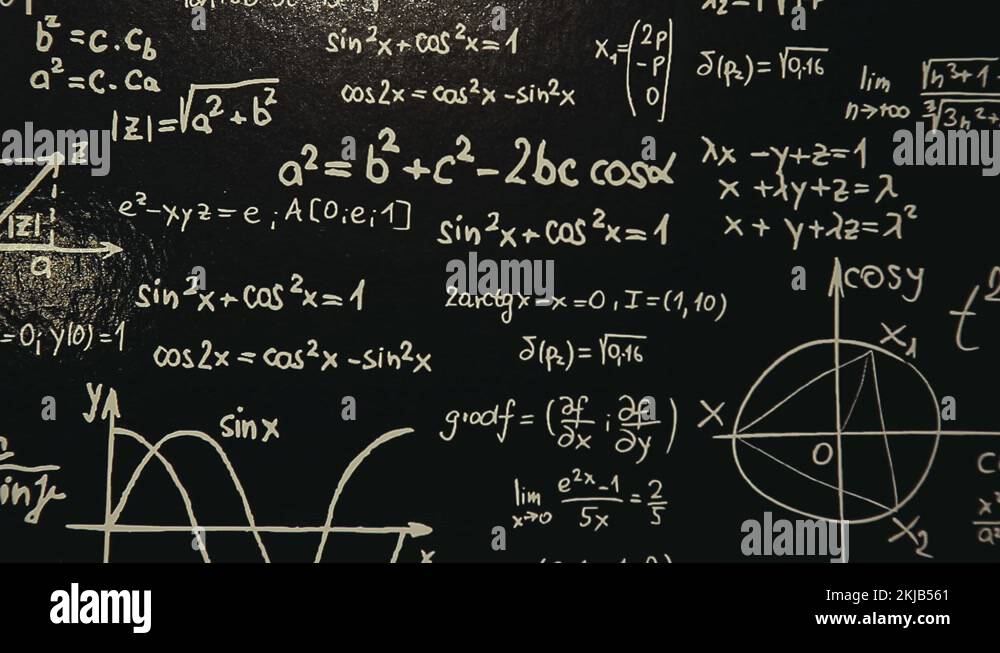 Math formula blackboard calculation vector Stock Videos & Footage - HD ...