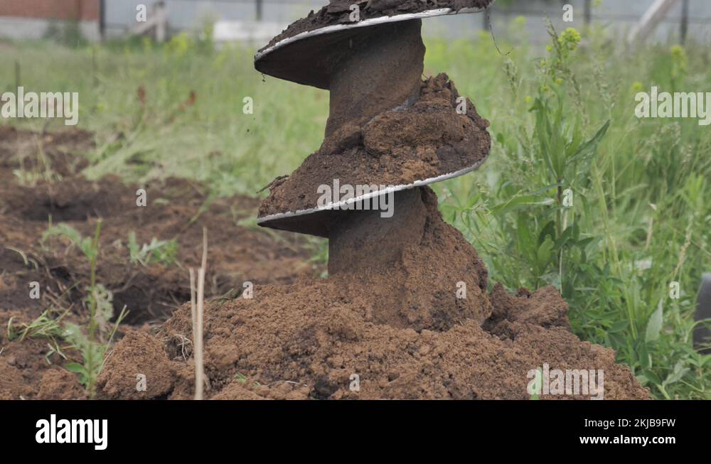 Drilling Rig Machine Drills Ground. Holes Boring for Piles when ...