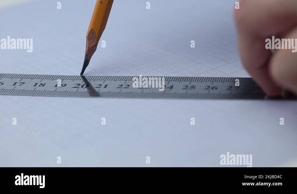 drawing lines on graph paper Stock Video Footage - Alamy