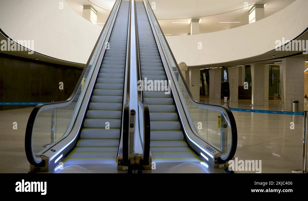 Escalator Inside The King Abdulaziz Center for World Culture, Saudi ...