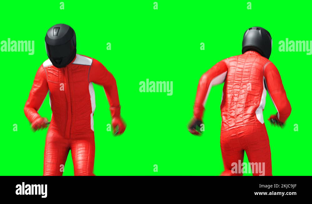 Racer car animation. Phisical motion blur. Realistic green screen 4k ...