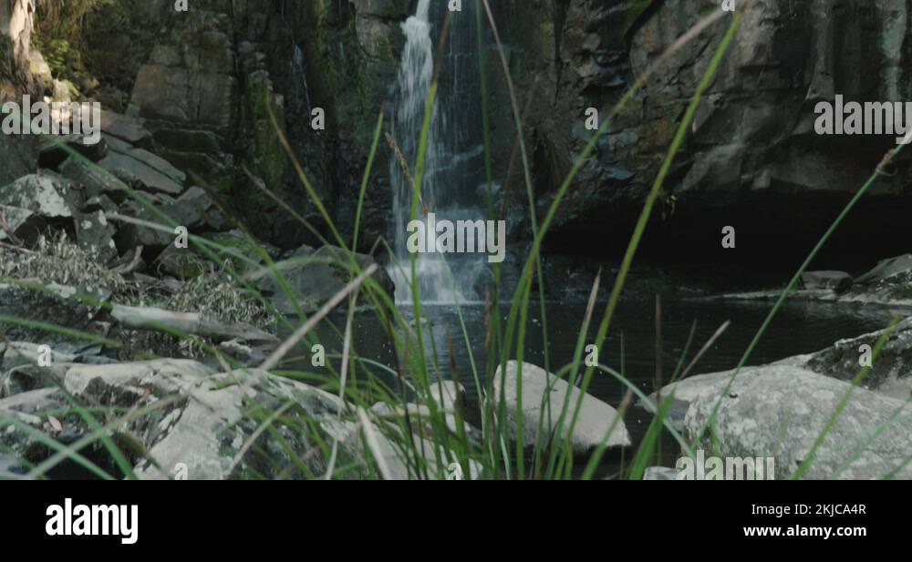 Water cascading over the waterfall of Phantom Falls in Victoria ...
