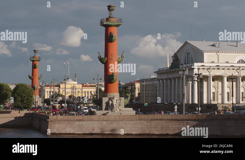 Famous historic building rostral columns Stock Videos & Footage - HD ...