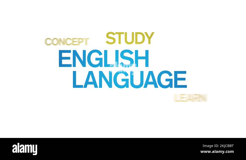 4k English Language Animated Tag Word Cloud,Text Design Animation Kinetic Typog Stock Video ...