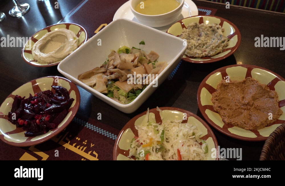 Traditional Kurdish Dinner, Served in Restaurant in Erbil, Iraqi Stock ...