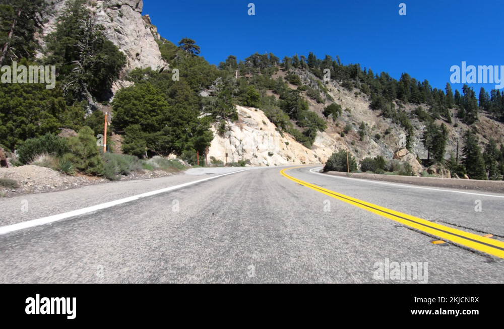 Angeles Crest Highway Tunnels Rear View Time Lapse Stock Video Footage ...