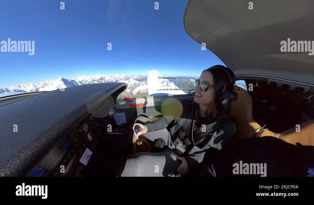 Airplane aviation cockpit control panel pilot smile transportation ...