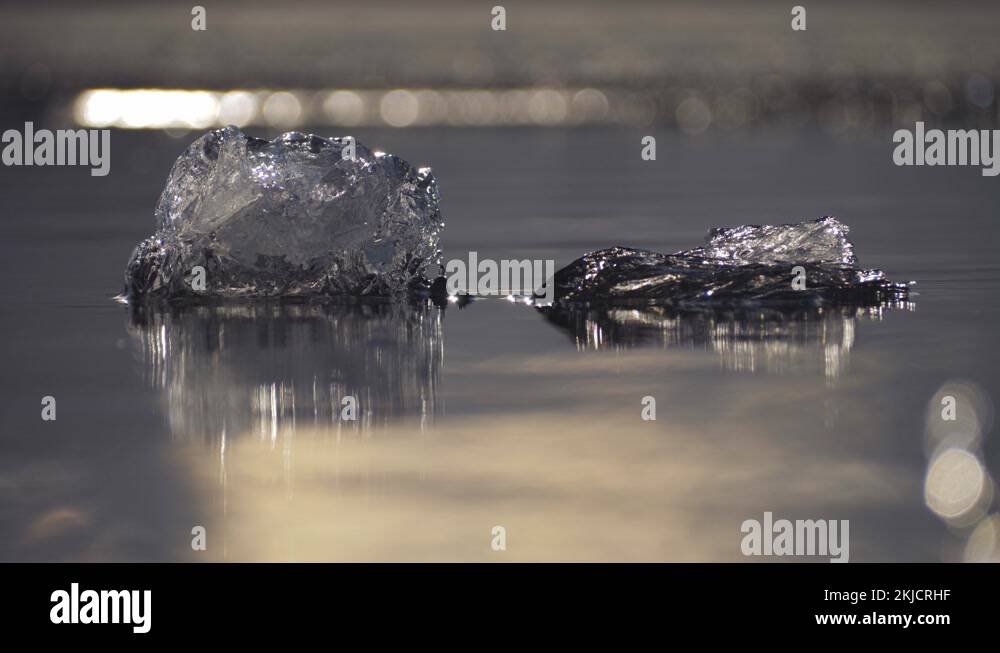 Ice melting in spring. Climate Change and Global Warming - Icebergs ...