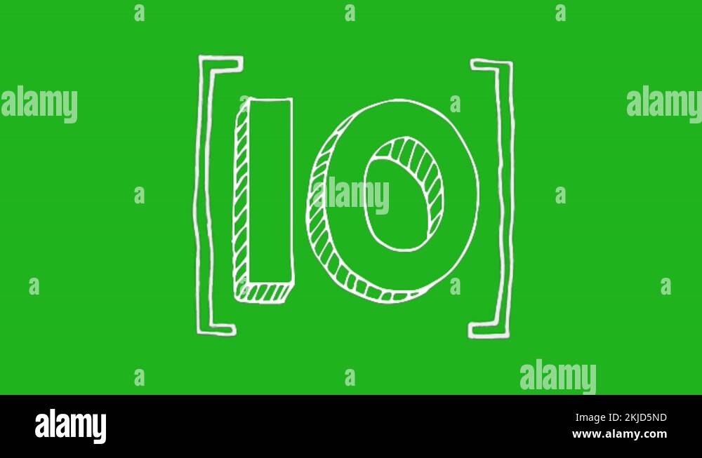 Countdown motion graphics with green screen background Stock Video ...