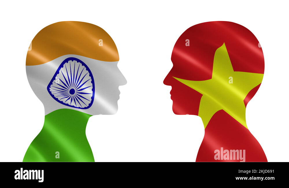 Silhouettes of talking Chinese and Indian people Stock Video Footage ...