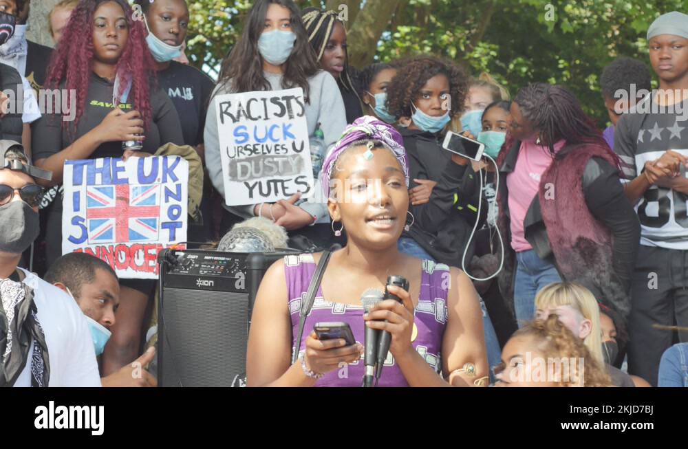 BLM - Beautiful activist Stock Video Footage - Alamy