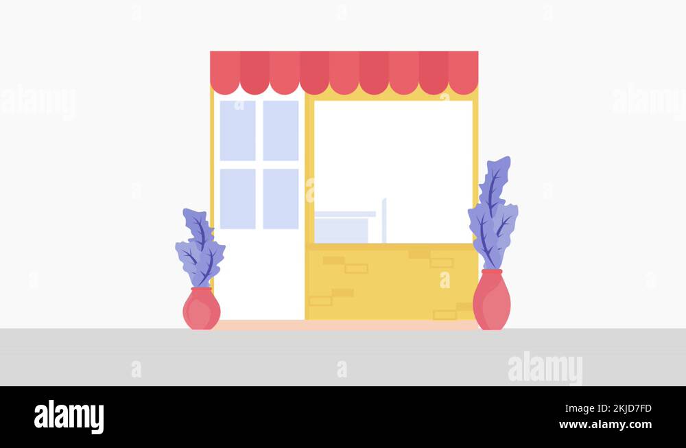 Store front vector Stock Videos & Footage - HD and 4K Video Clips - Alamy