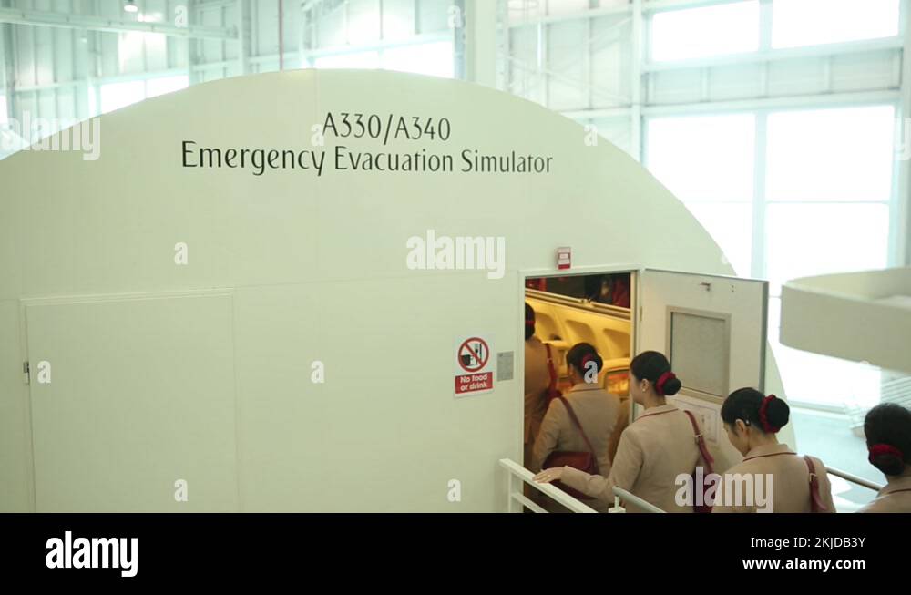 Emirates aircraft training center at headquarters, Dubai, UAE Stock ...