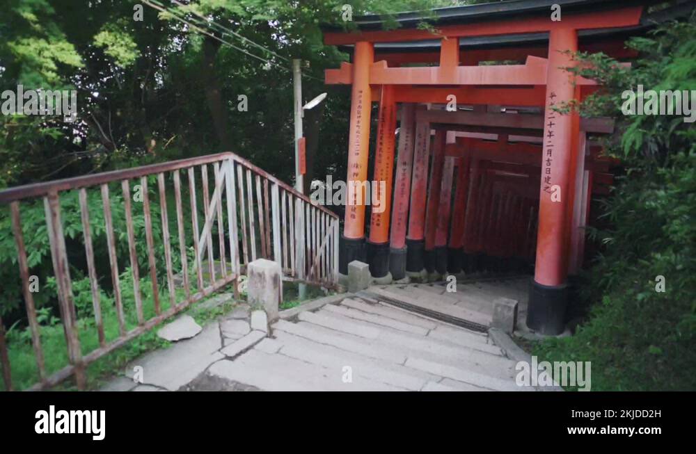 Shinto shrine with tori gates Stock Videos & Footage - HD and 4K Video ...