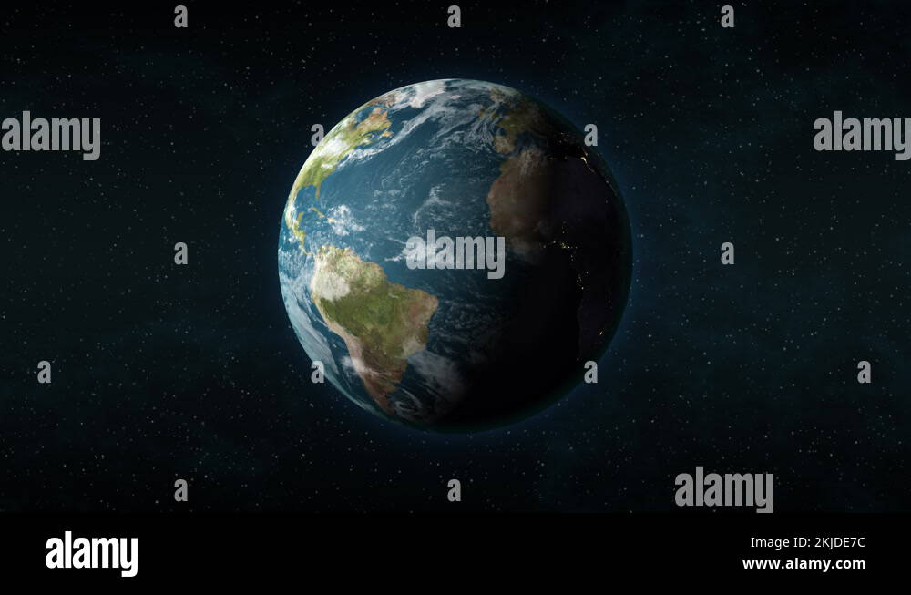 Animation of planet Earth, zooming in on Minneapolis, Minnesota, USA ...