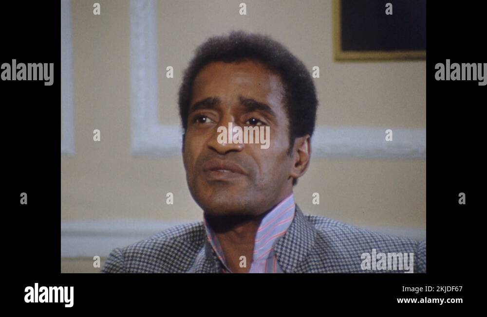 Singer Sammy Davis Jr is interviewed in studio about his career, UK ...