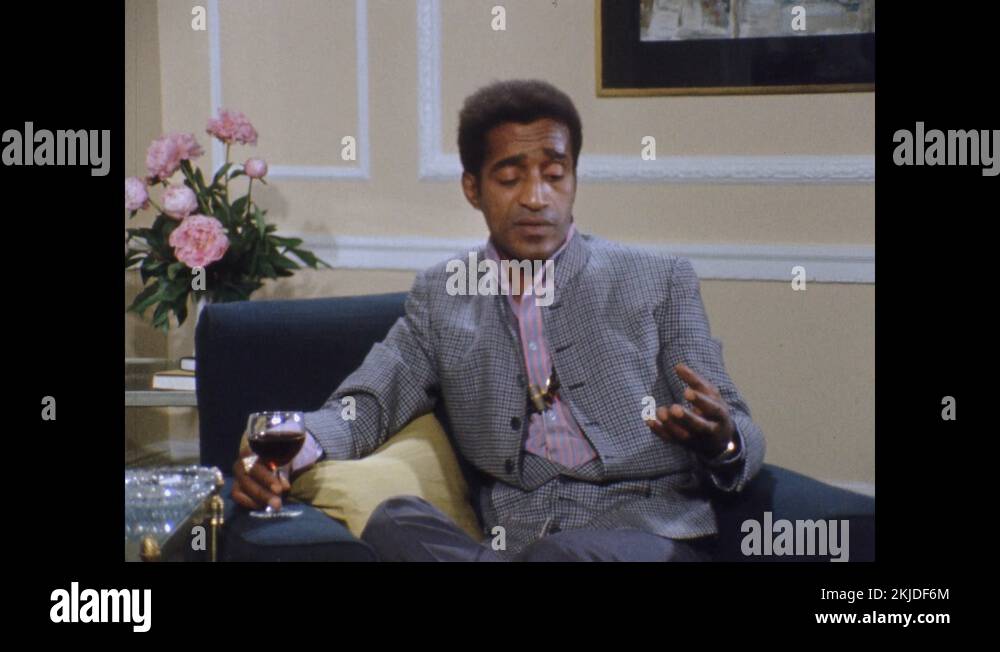 Singer Sammy Davis Jr is interviewed in studio about his career, UK ...
