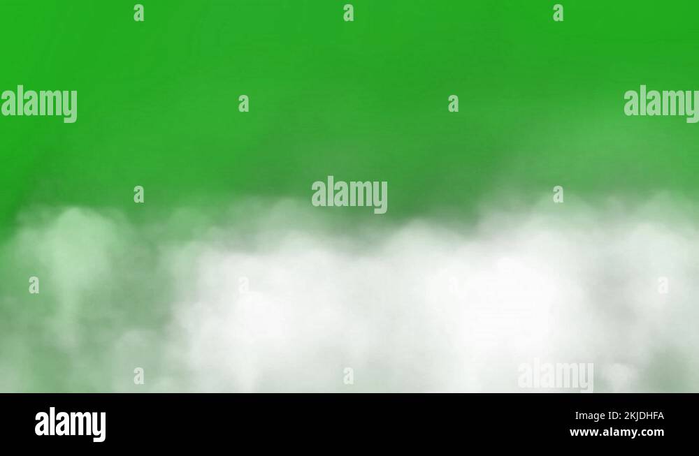 White smoke motion graphics with green screen background Stock Video ...