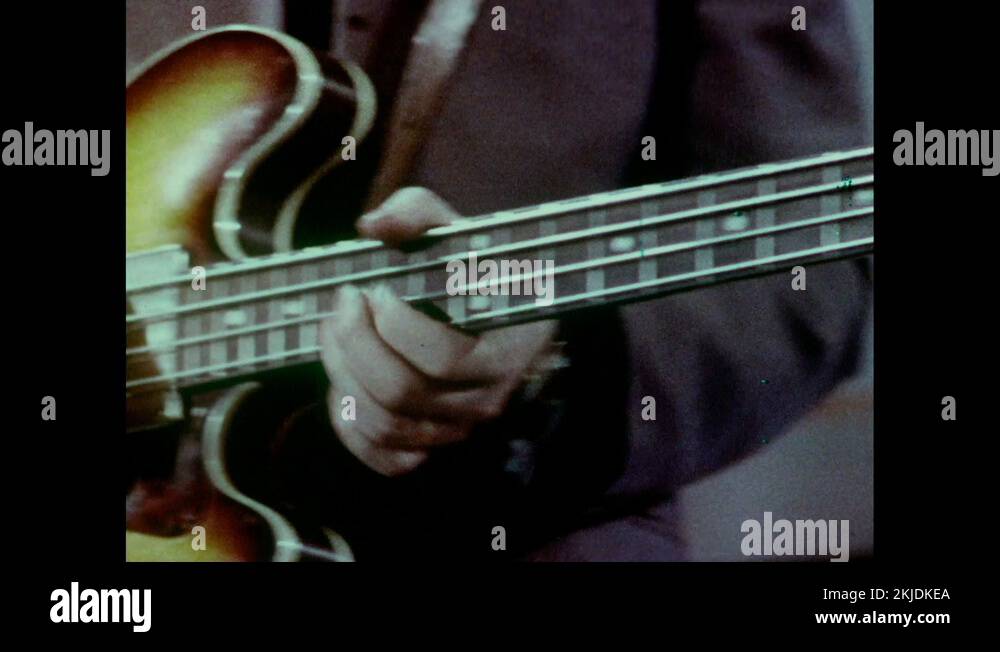 Gery and Pacemakers performing song "Girl on a String" with instruments ...