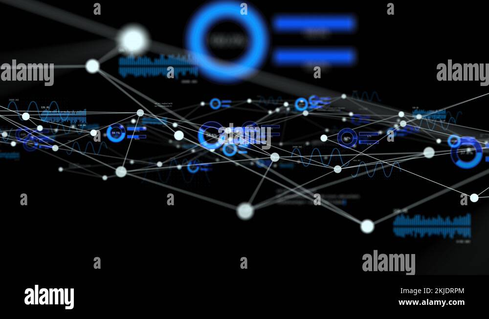Loop animation of Communication network concept. IoT (Internet of ...