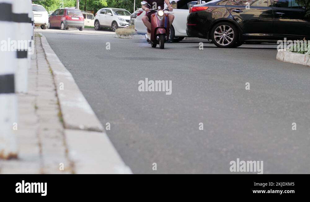 Express food delivery service. Delivery boy wearing red uniform on ...