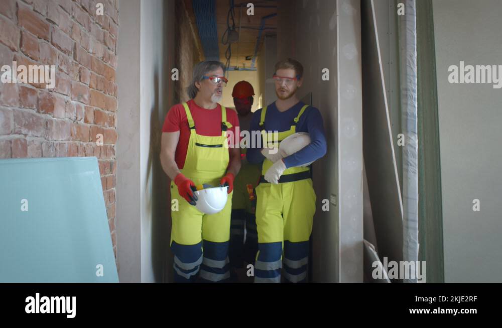 Construction workers talking on construction Stock Videos & Footage ...