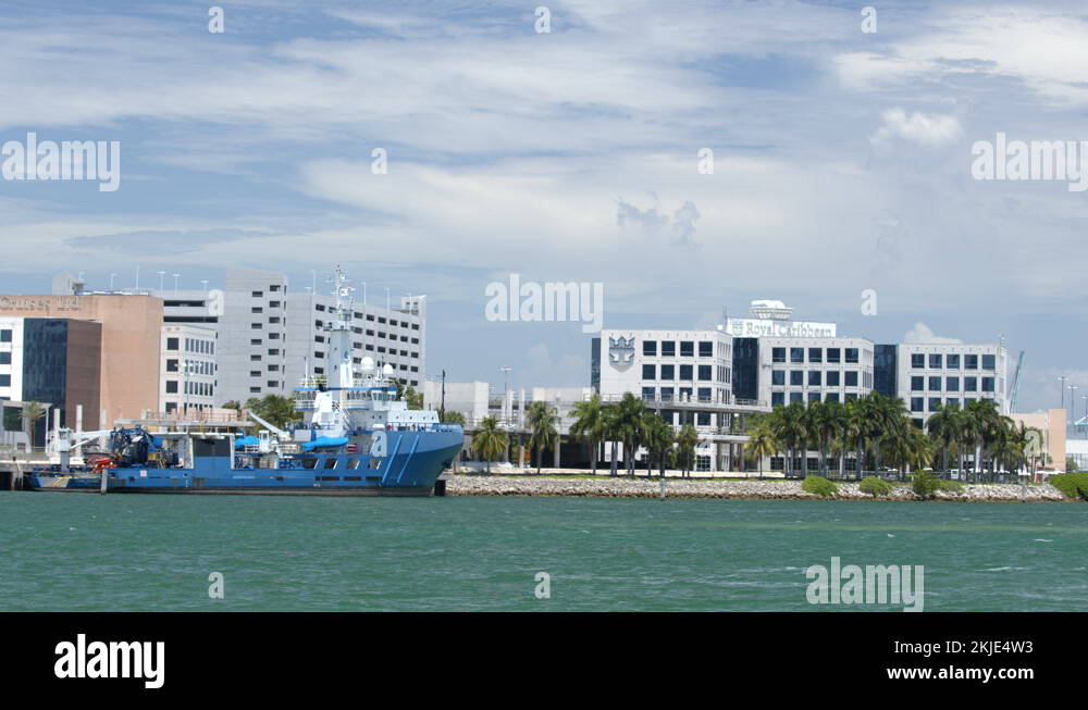 Video of Port Miami cruise ship offices 6k Stock Video Footage - Alamy
