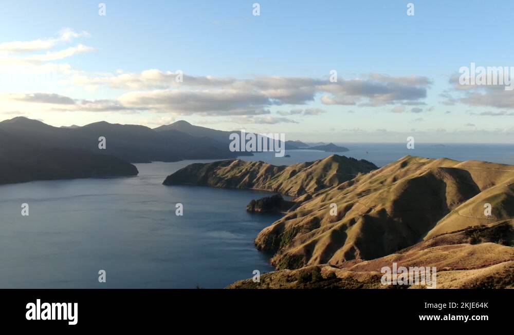 Drone hyperlapse of french pass mountains NZ Stock Video Footage - Alamy