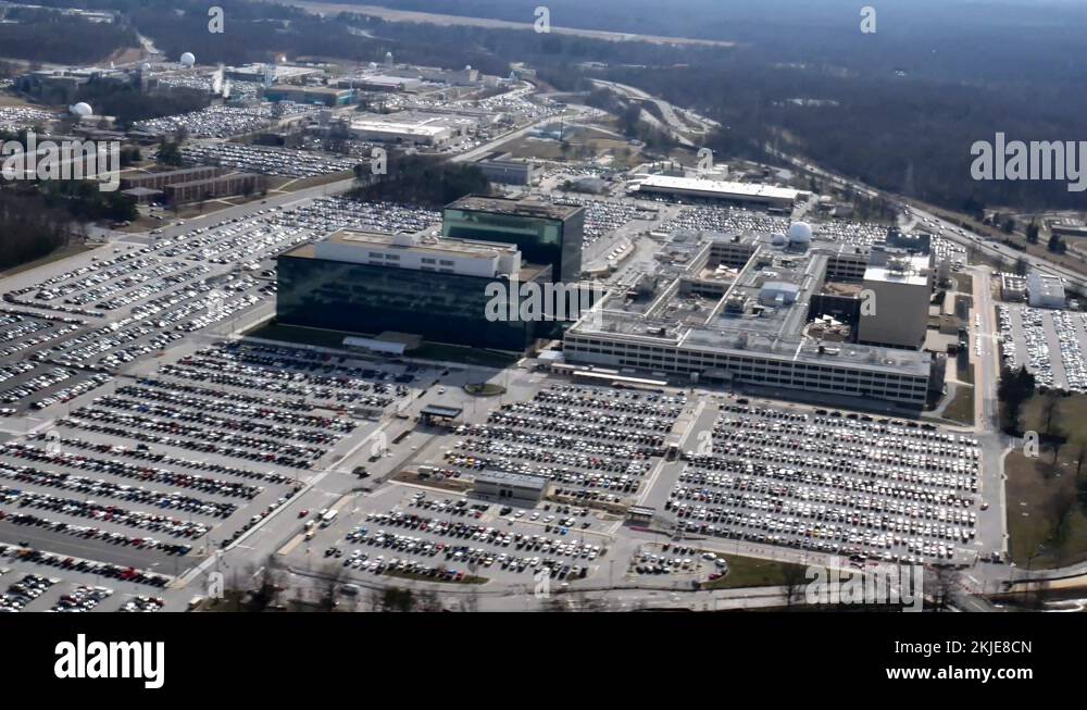 Extremely rare aerial view of NSA Headquarters at Fort Meade Stock ...