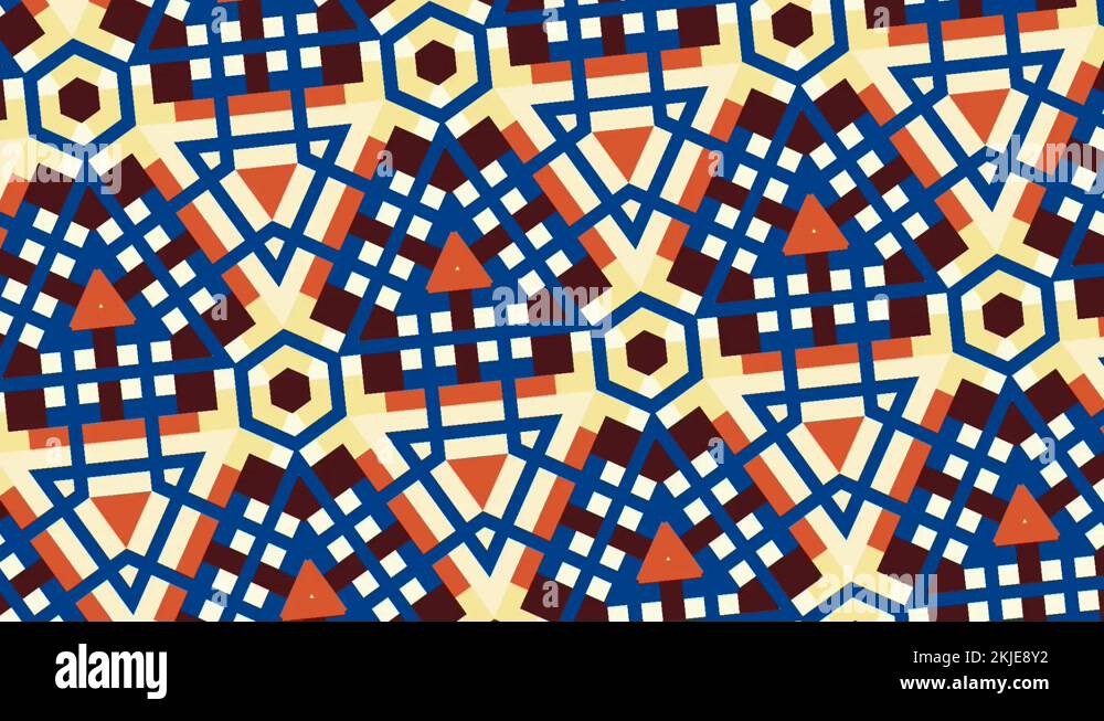 Colors in lines and shapes spinning - animation Stock Video Footage - Alamy