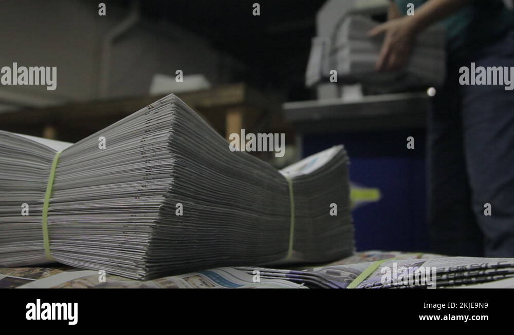 Newspaper worker printing press Stock Videos & Footage - HD and 4K ...