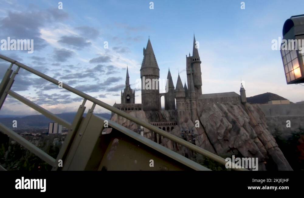 Start of Harry Potter's Roller coaster POV at Universal Studios ...
