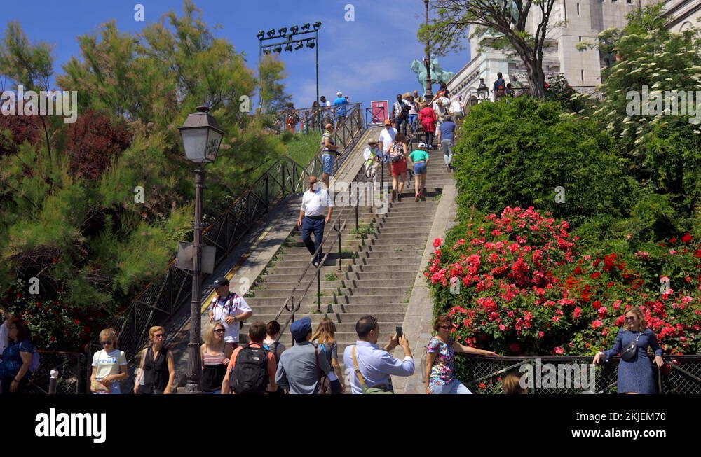 Famous steps montmartre paris france Stock Videos & Footage - HD and 4K ...
