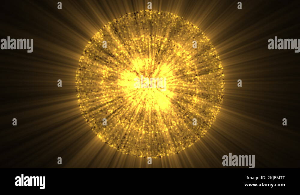 Shining Sphere with Light Rays Stock Video Footage - Alamy