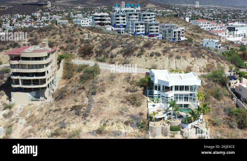 LOS CABOS MEXICO-2020: The Top View Of The Mountain City With Tallest ...