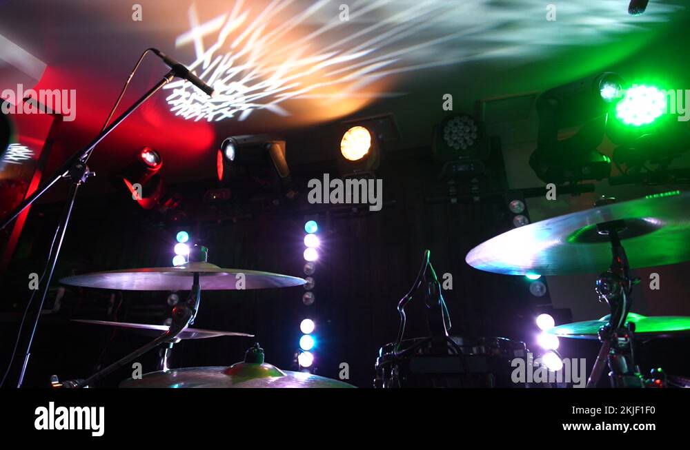 Empty concert stage with instruments Stock Videos & Footage - HD and 4K ...