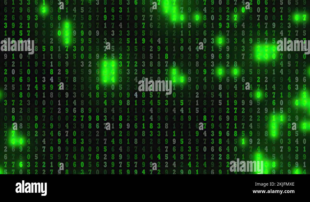 Green background binary code zero Stock Videos & Footage - HD and 4K ...