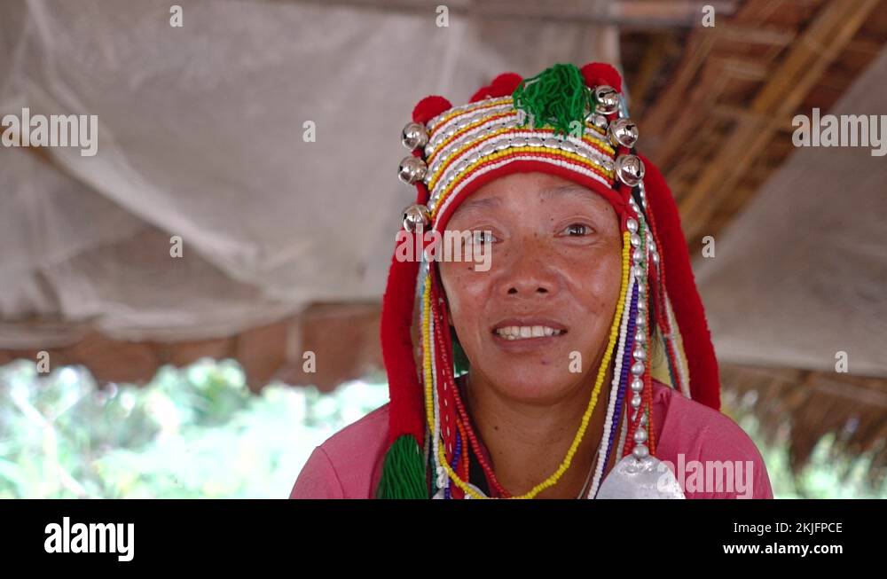 Woman the akha tribe in traditional dress Stock Videos & Footage - HD ...