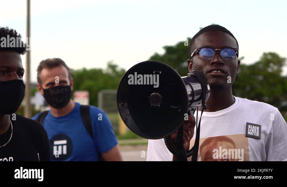 Man speaking in megaphone protest Stock Videos & Footage - HD and 4K ...