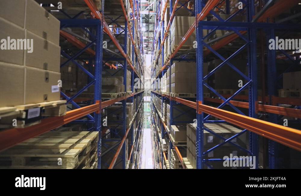 Aisle industrial warehouse storage shelving Stock Videos & Footage - HD ...