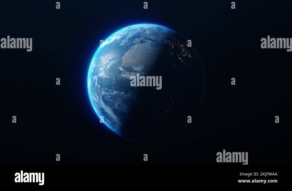 Rotating planet Earth from space. Seamless loop animation Stock Video ...