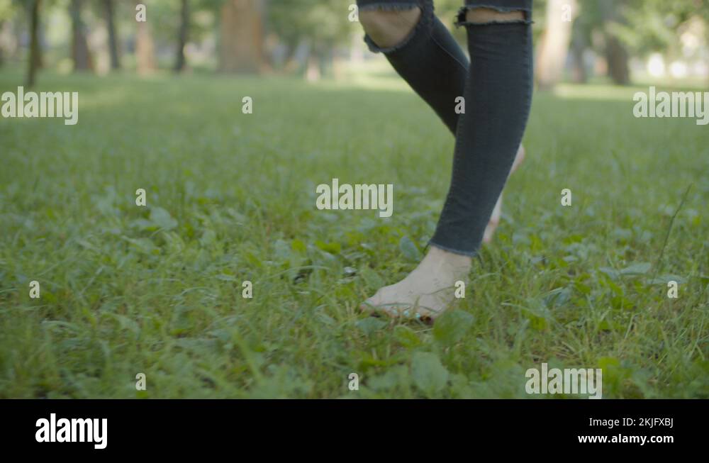 Female walking barefoot in grass Stock Videos & Footage - HD and 4K ...