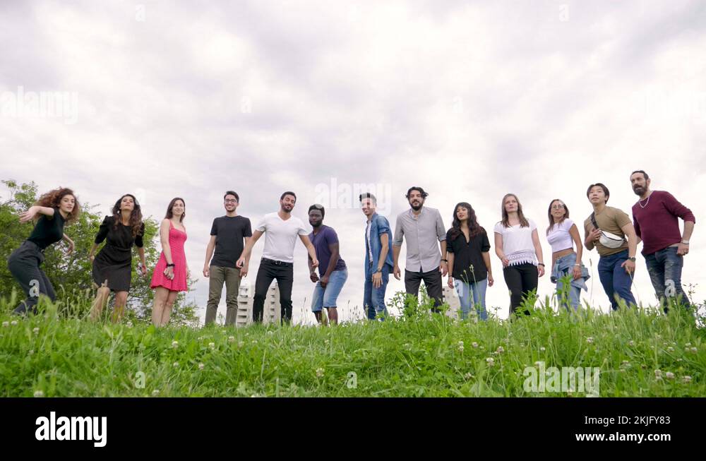 Group jumping park Stock Videos & Footage - HD and 4K Video Clips - Alamy