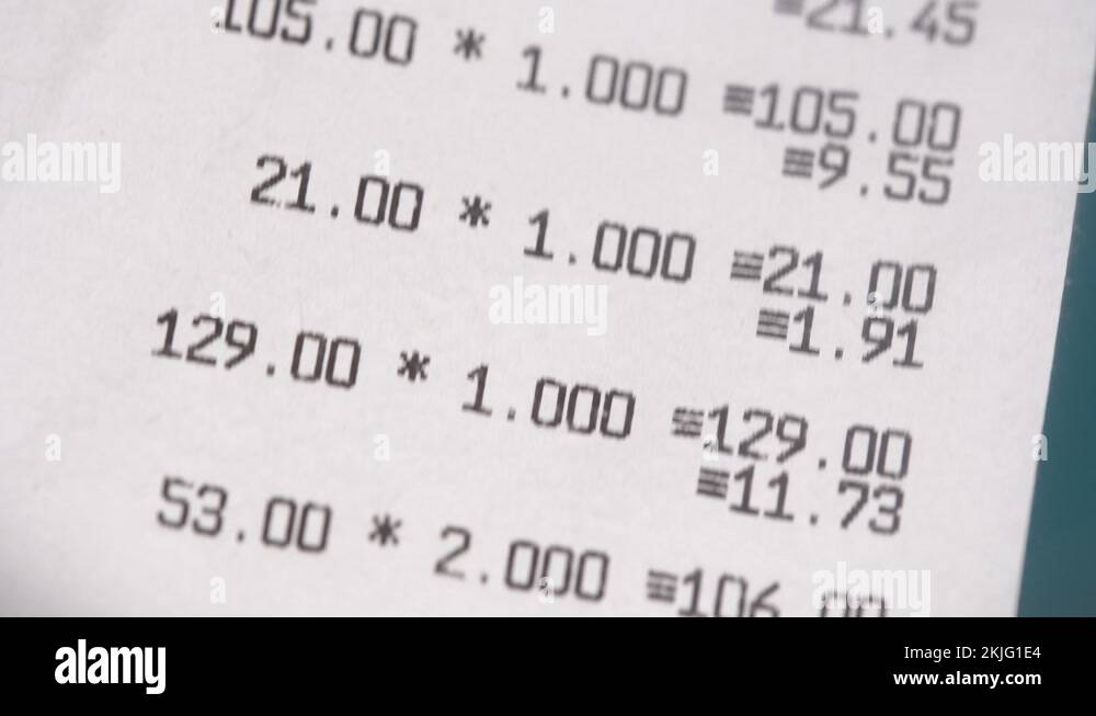 Supermarket receipts Stock Videos & Footage - HD and 4K Video Clips - Alamy